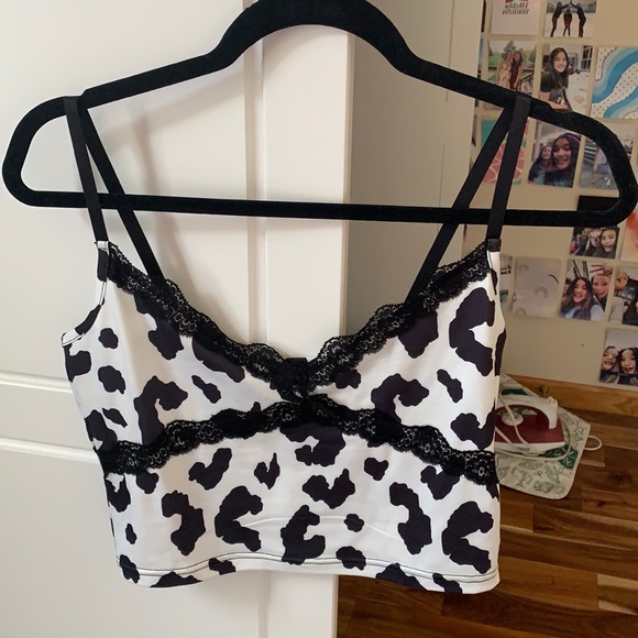 Tops | Cow Print Tank Top | Poshmark